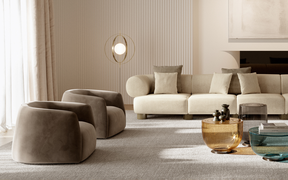 Bontempi Papillon Floor To Ceiling Lamp